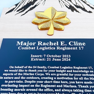 Marine Corps Plaques, Marine Corps Retirement Gift, Marine Corps Gift ...