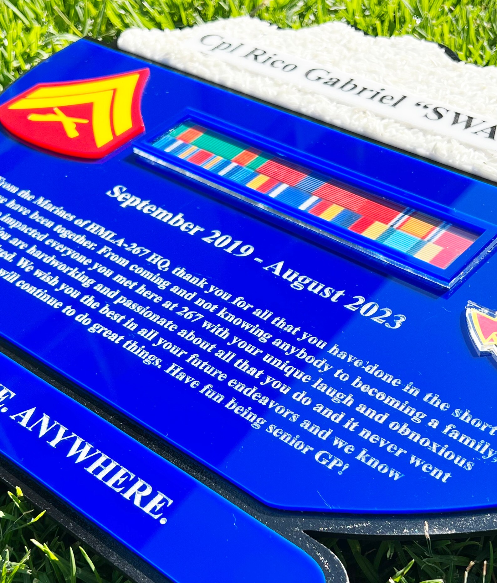 Marine Corps Plaques, Marine Corps Retirement Gift, Marine Corps Gift ...