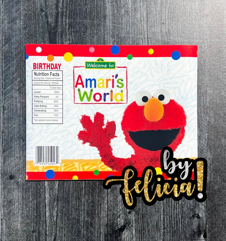 Elmo's World Party Favor Package: Custom Birthday Decor - Etsy