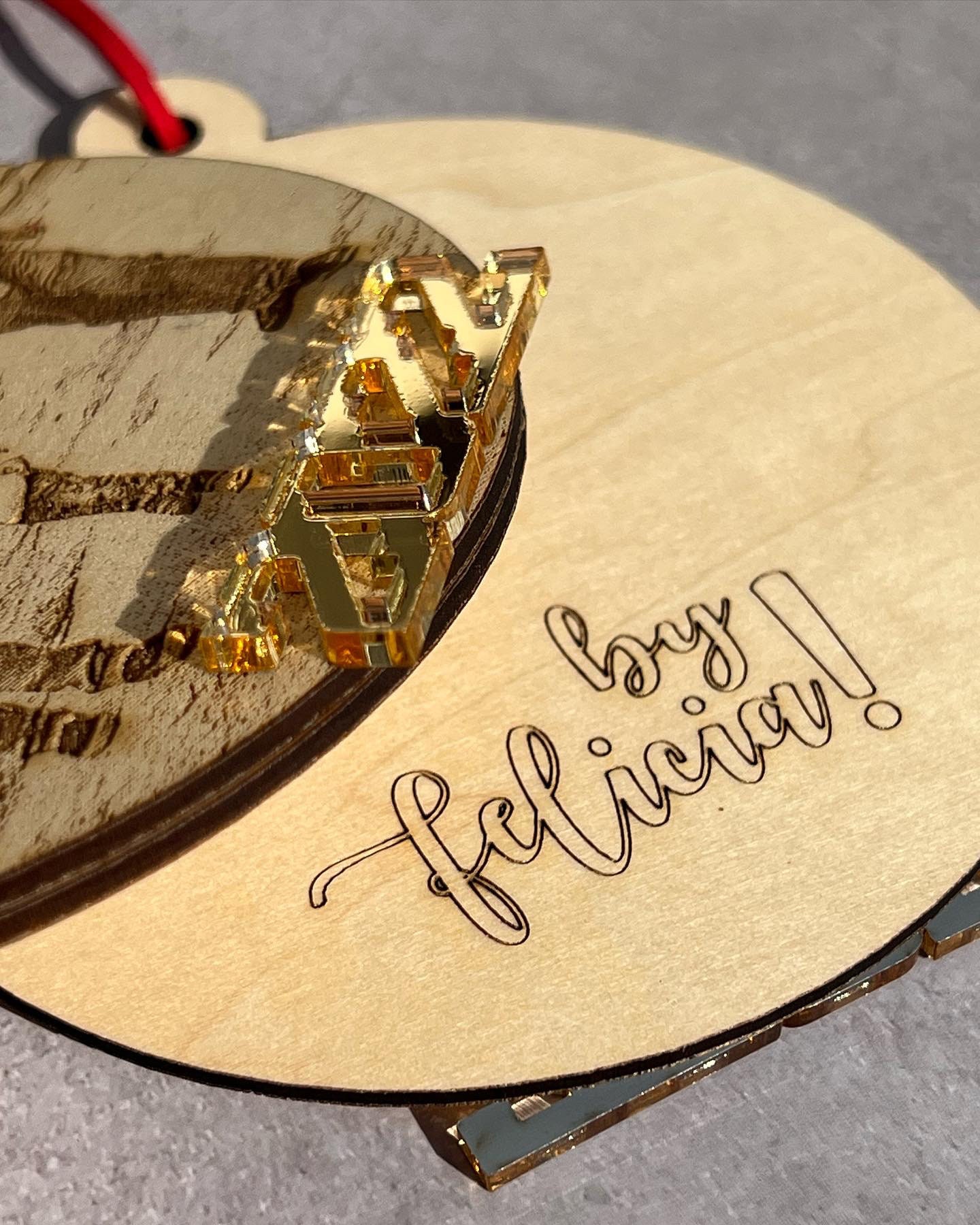Custom Photo Laser Engraved Ornament - Personalized Engraved Christmas ...