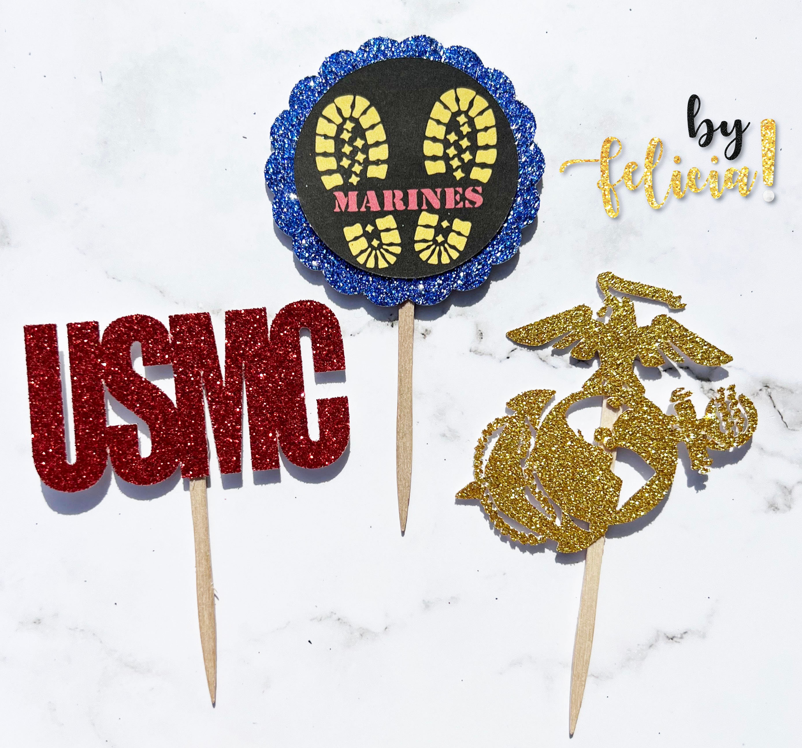 Marines Cupcake Topper USMC Cupcake Topper Marine Corps - Etsy