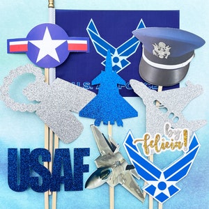 Air Force Party Decorations, Air Force Centerpiece, Air Force Boot Camp ...