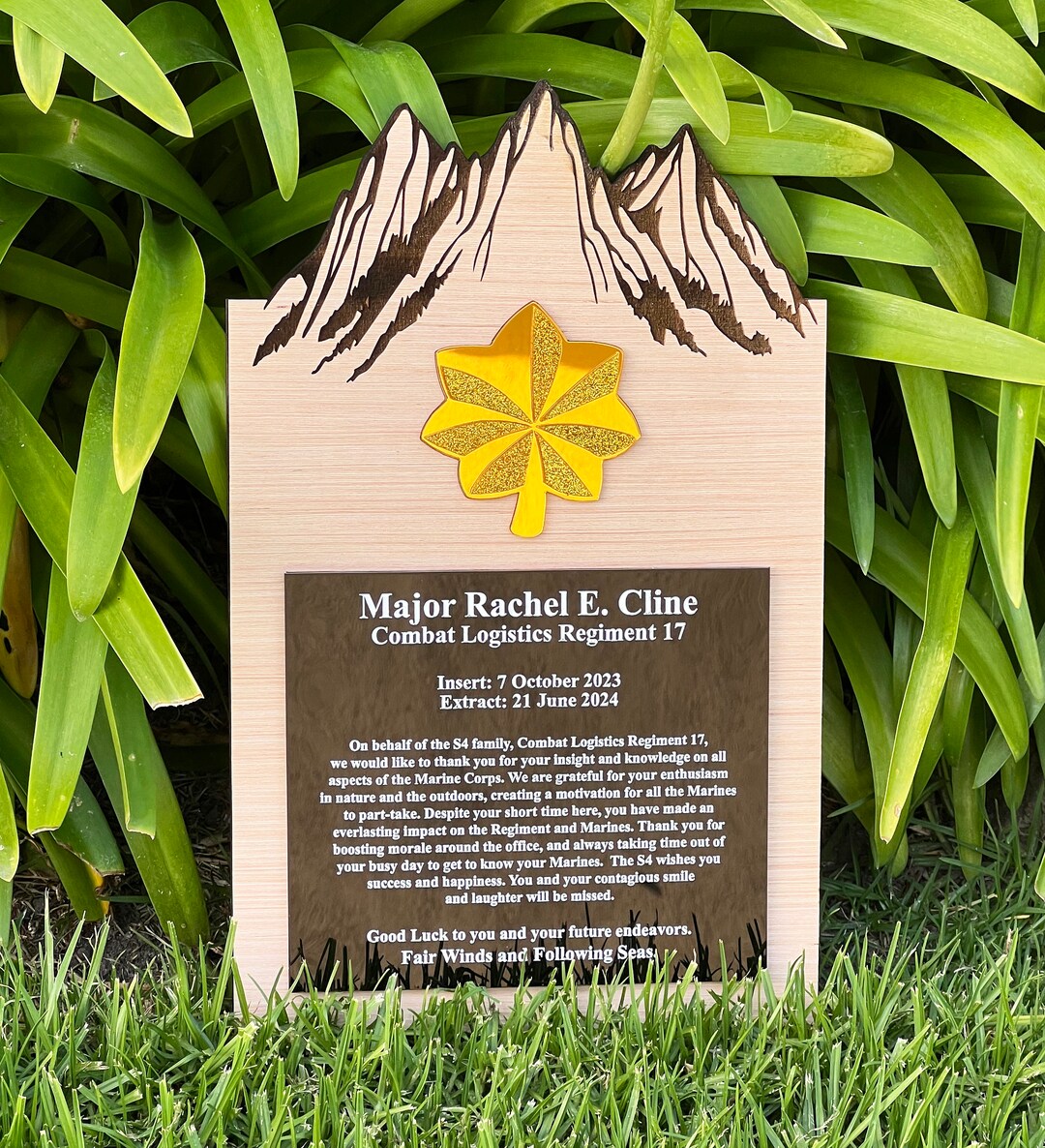 Marine Corps Plaques, Marine Corps Retirement Gift, Marine Corps Gift ...