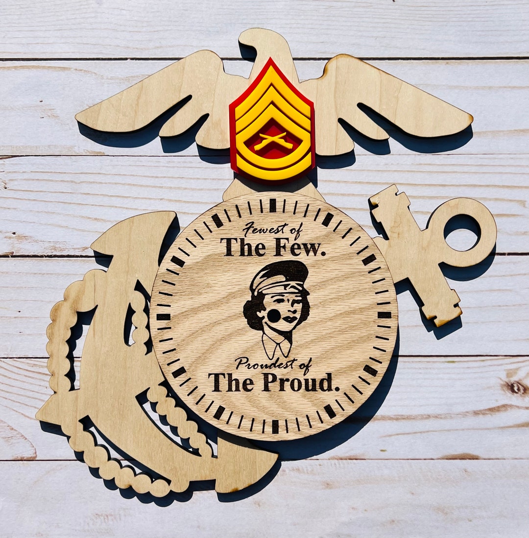 Marine Retirement Gift, Marine Corps Gifts, USMC Clock, Usmc Retirement Gift, USMC Retirement ...