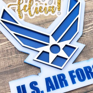 Air Force Cake Topper | USAF Cake Topper | Air Force Cupcake Topper ...