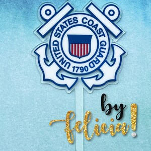 Coast Guard Cake Topper Coast Guard Cake Ideas Coast Guard - Etsy