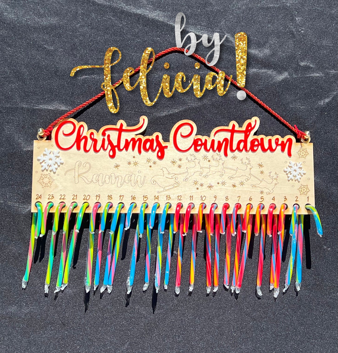 Candy Cane Christmas Countdown | Advent Calendar | Advent Calendar for ...