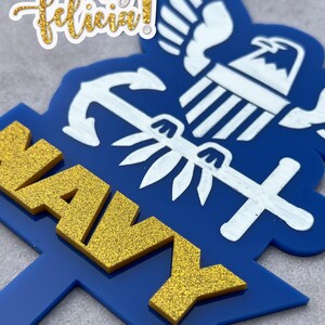 Navy Cake Topper, US Navy Cake Topper, Navy Party Supplies, Navy Party ...