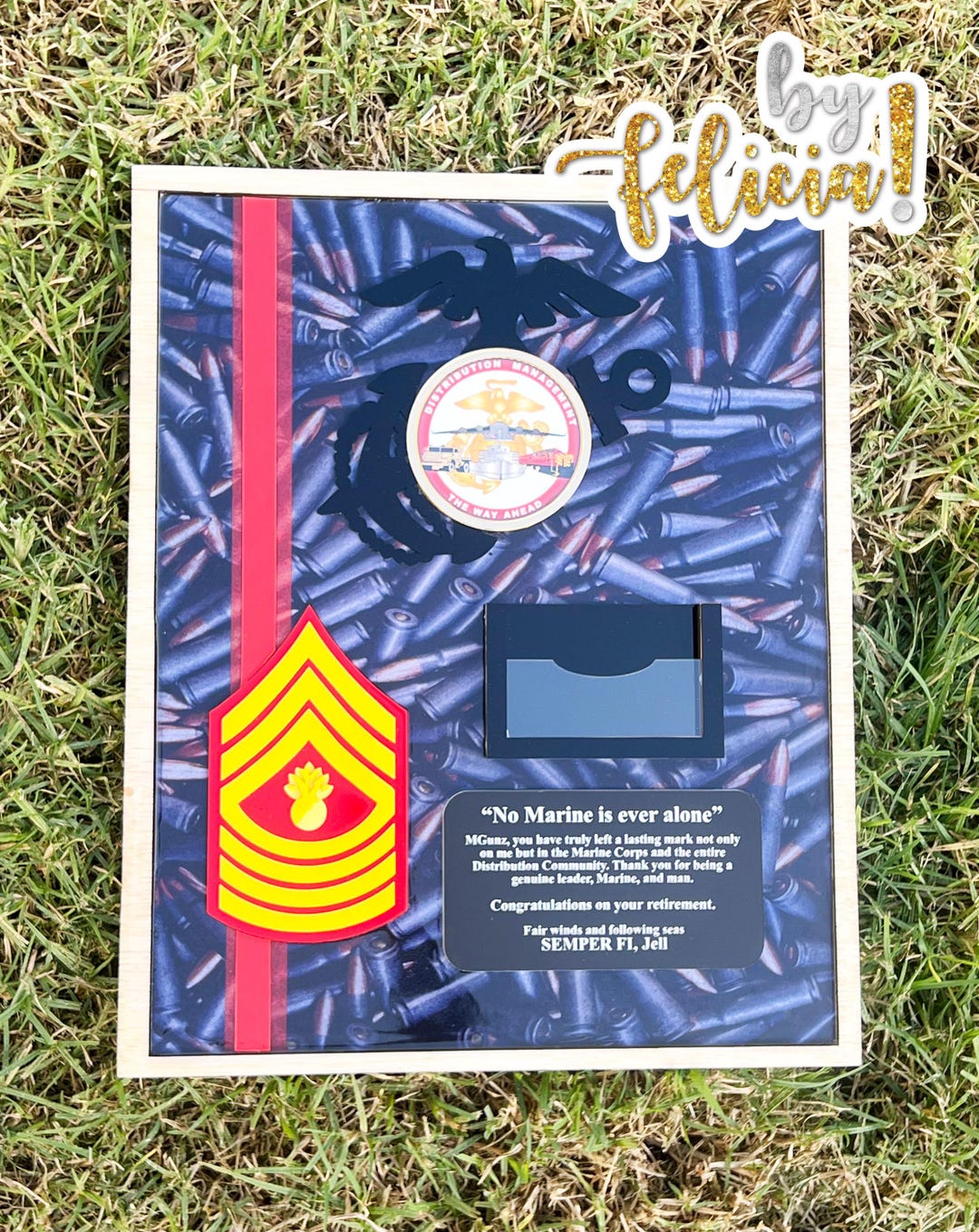 Marine Corps Plaques, Marine Corps Retirement Gift, Marine Corps Gift ...