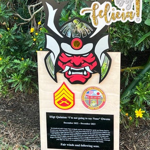Marine Corps Plaques, Marine Corps Retirement Gift, Marine Corps Gift ...
