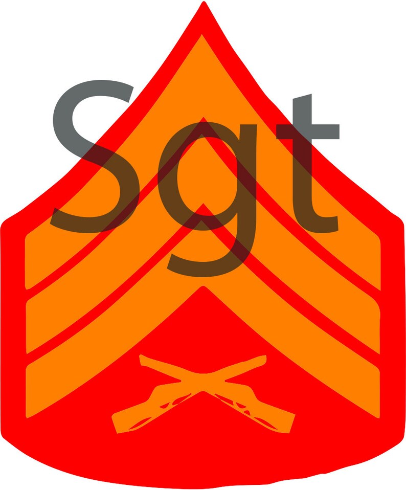 USMC SVG Rank Bundle. Marines Enlisted E-2 through E-6 PFC | Etsy