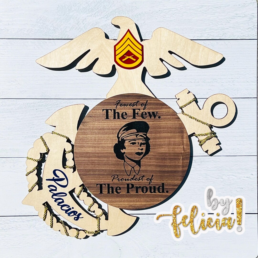 Marine Corps Plaques, Marine Corps Retirement Gift, Marine Corps Gift ...