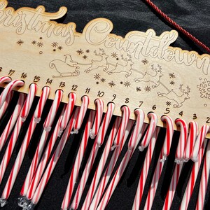 Candy Cane Christmas Countdown | Advent Calendar | Advent Calendar for ...