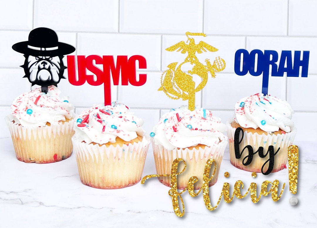 Marines Cupcake Toppers Marines Cake Topper USMC Cupcake - Etsy
