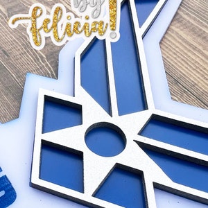 Air Force Cake Topper | USAF Cake Topper | Air Force Cupcake Topper ...