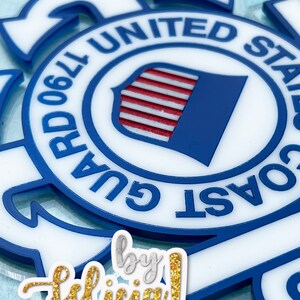 Coast Guard Cake Topper, Coast Guard Cake Ideas, Coast Guard Party ...