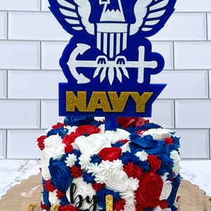 Navy Cake Topper US Navy Cake Topper Navy Party Supplies - Etsy