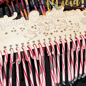 Candy Cane Christmas Countdown | Advent Calendar | Advent Calendar for ...