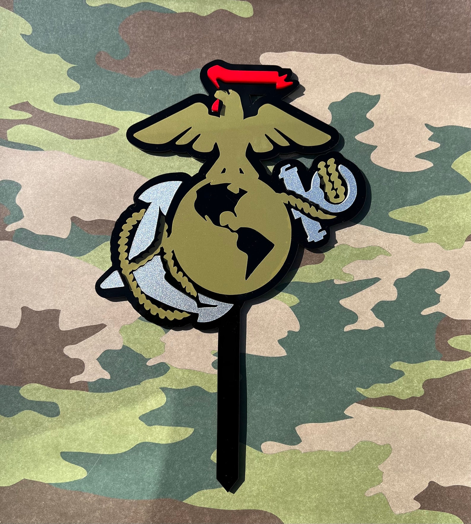 Marine Corps Cake Topper USMC Cake Topper Marine Corps - Etsy