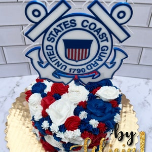 Coast Guard Cake Topper Coast Guard Cake Ideas Coast Guard - Etsy