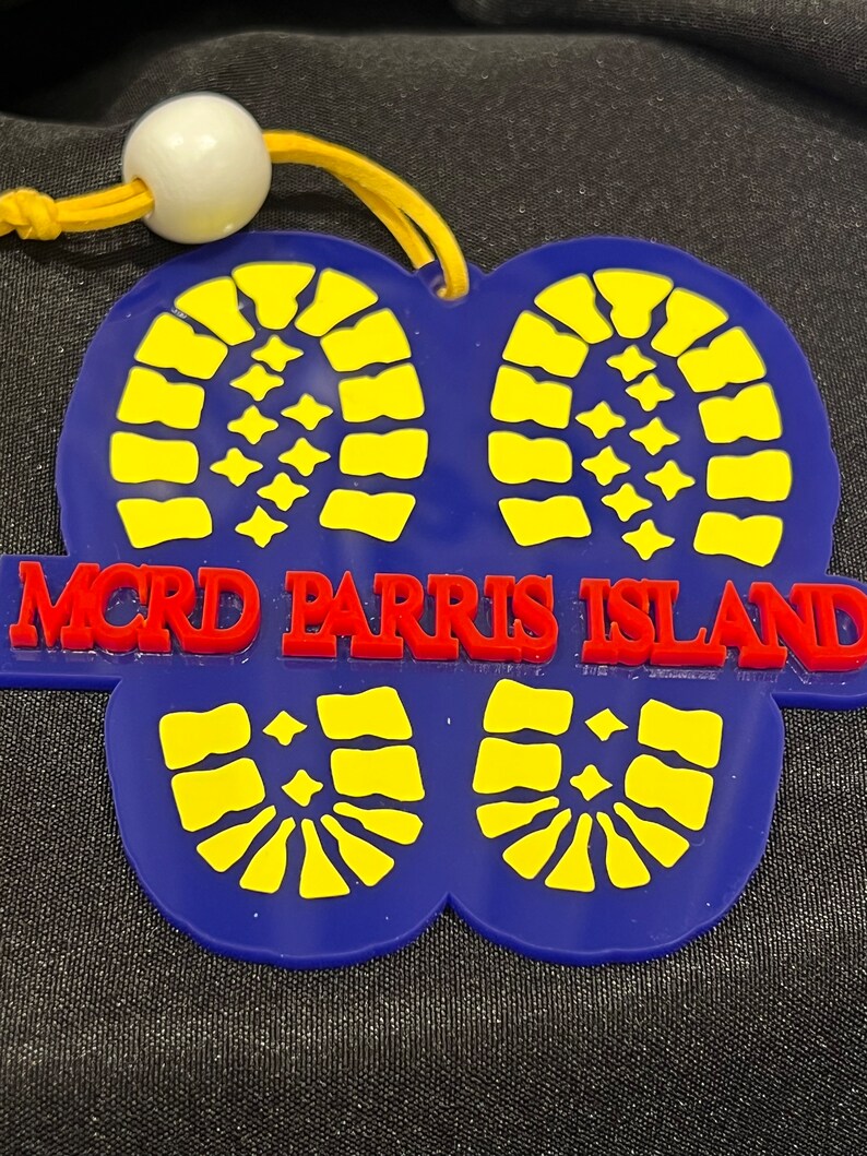 Marine Corps Ornament Yellow Footprints USMC Ornament - Etsy