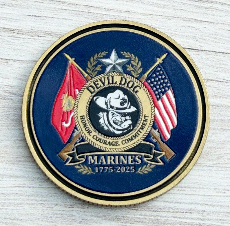 Marines 250th Anniversary Coin, 250th Marine Corps Birthday Gifts, 250 ...