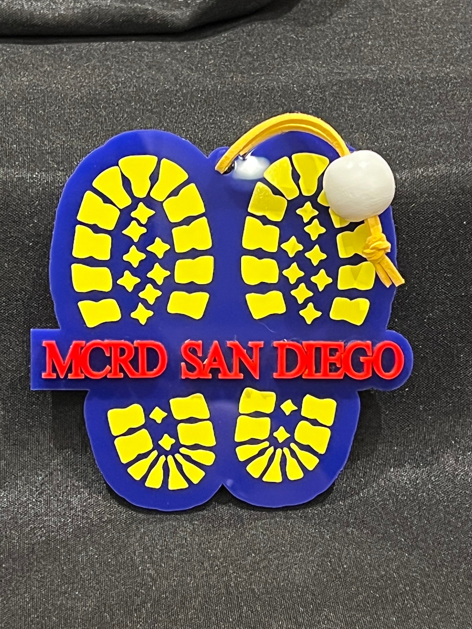 Marine Corps Ornament Yellow Footprints USMC Ornament - Etsy