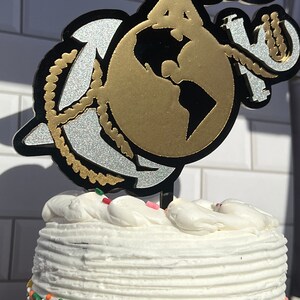 Marine Corps Cake Topper USMC Cake Topper Marine Corps - Etsy