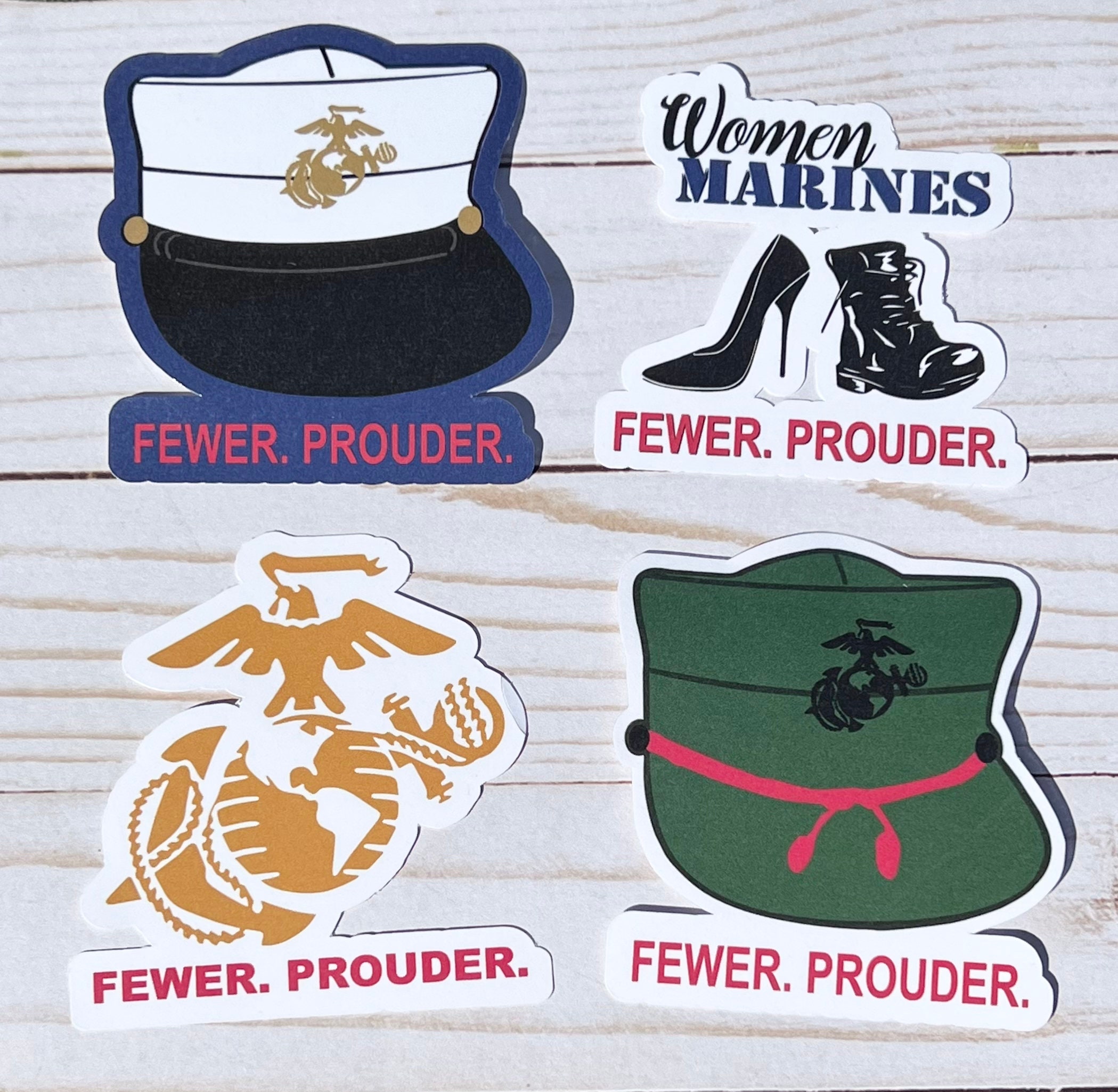 Marine Corps Stickers USMC Sticker Women Marine Veteran - Etsy