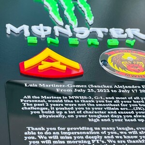Marine Corps Plaques, Marine Corps Retirement Gift, Marine Corps Gift ...