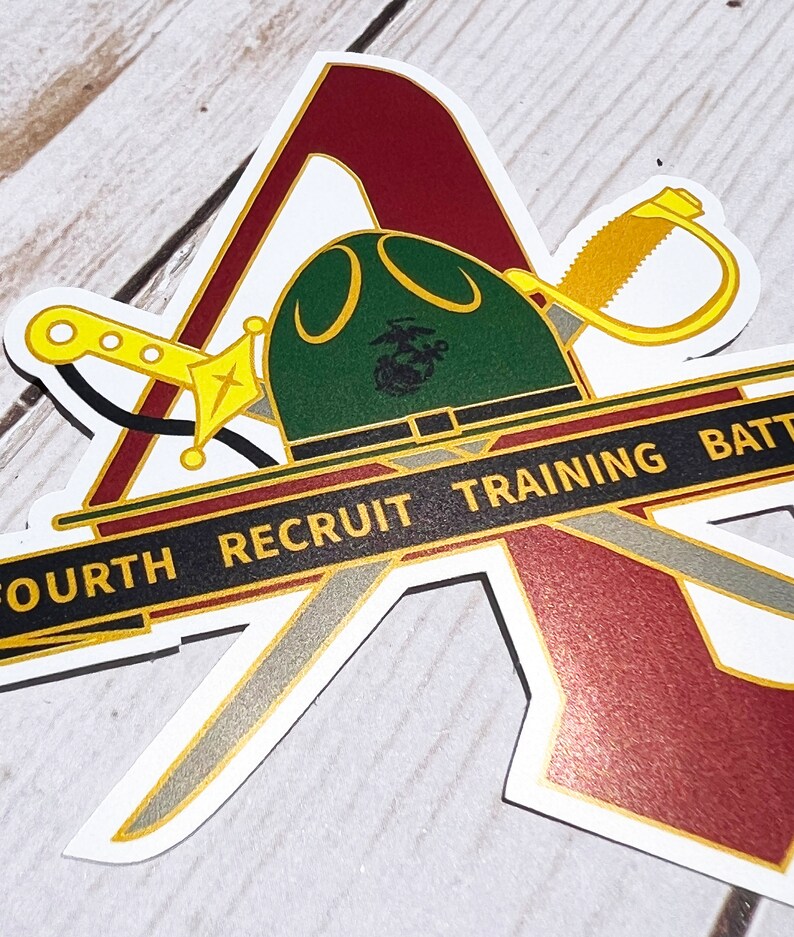 4th Battalion USMC Sticker: Women Marine Veteran, Parris Island, USMC ...