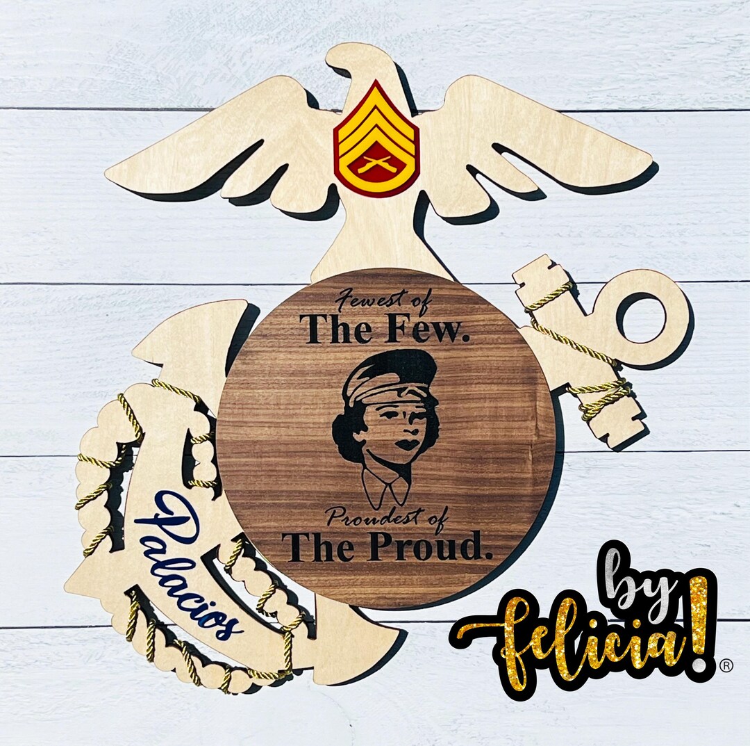 Marine Corps Plaques, Marine Corps Retirement Gift, Marine Corps Gift ...