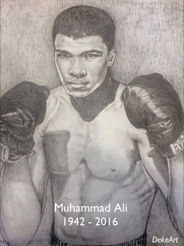 Muhammad Ali Pencil Drawing - Etsy