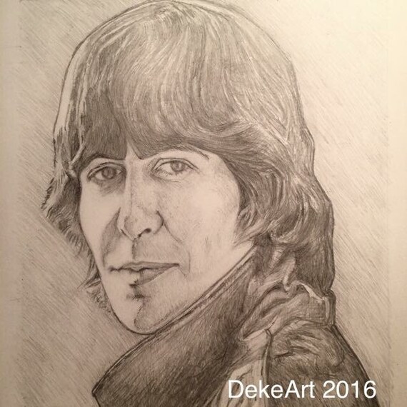 George Harrison drawing | Etsy