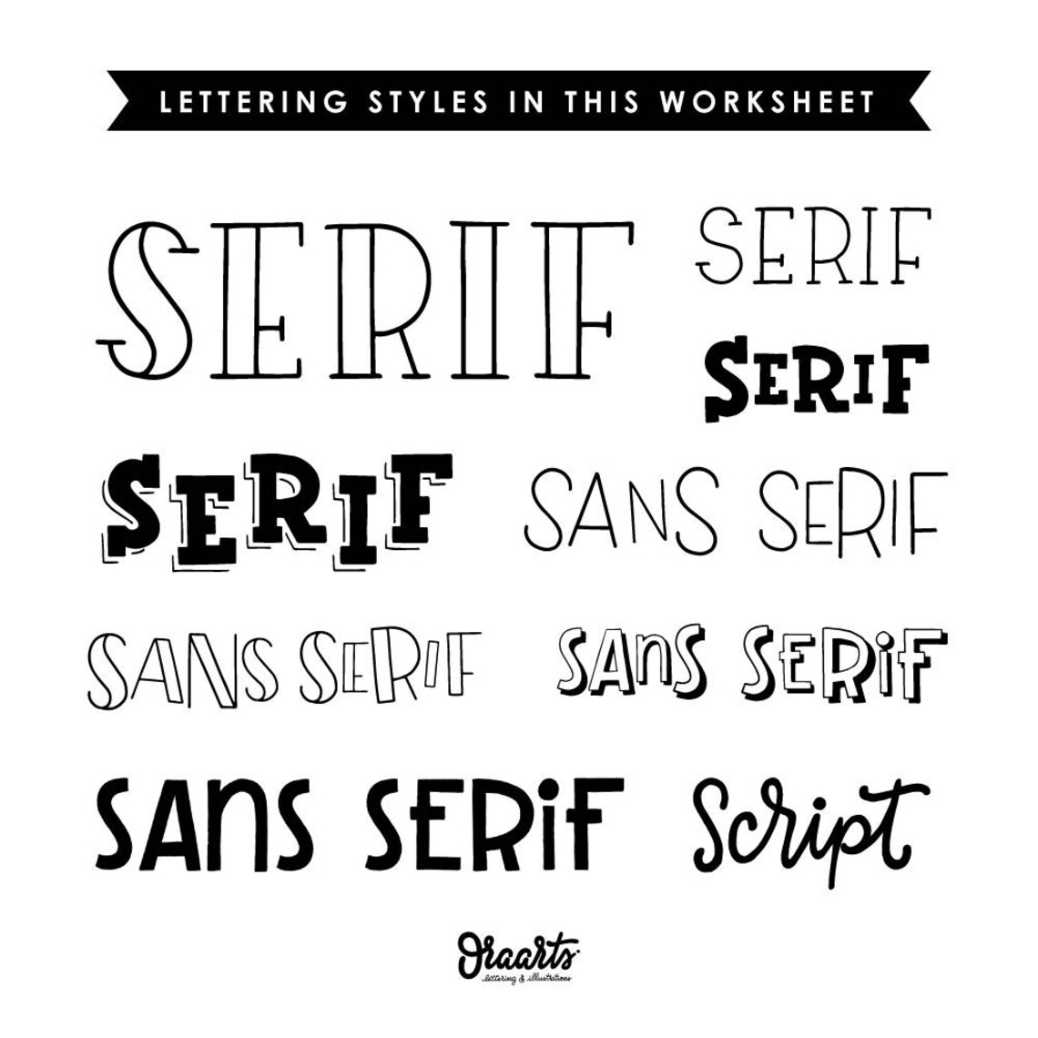 Hand Lettering Worksheets 64 Pages Basic Lettering - Etsy