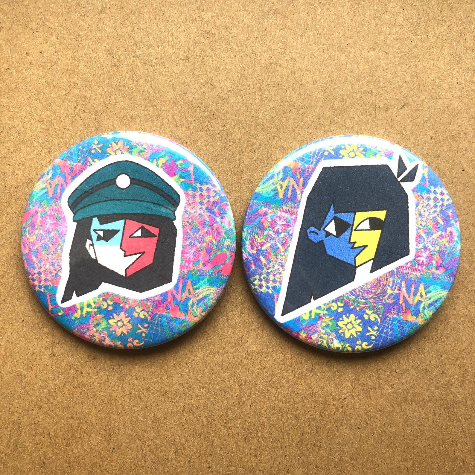 ENA: Dream BBQ and Yellow-blue ENA Joel G Inspired Pin Button Badges - Etsy