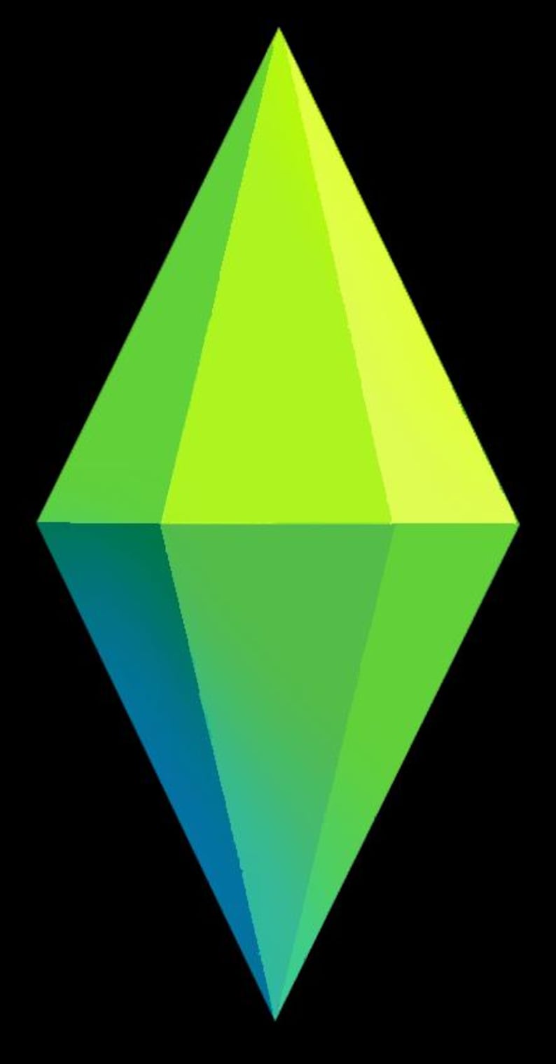 The Sims Plumbob Logo Double Sided Acrylic Keychain - Etsy