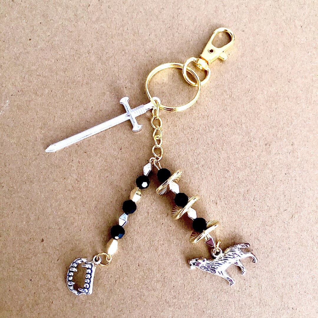 Alucard Castlevania Inspired Gold Keychain With Sword Fangs and Wolf ...