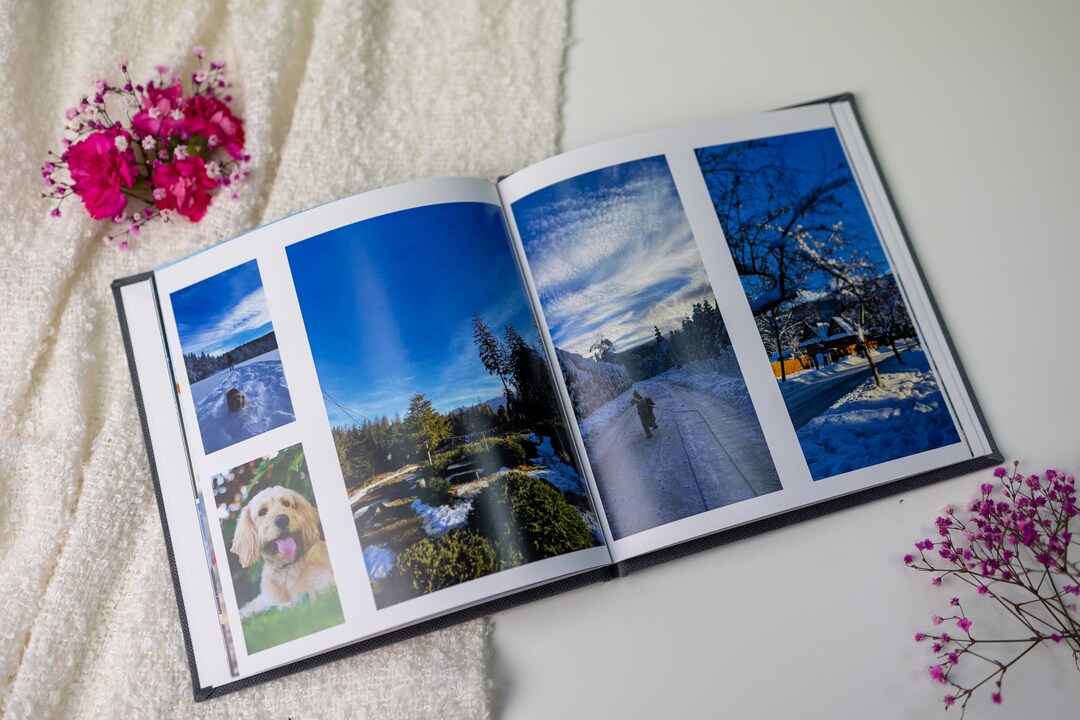 Personalized Photo Book 8x8" | Viscose (rayon) Custom Cover & Embossing ...