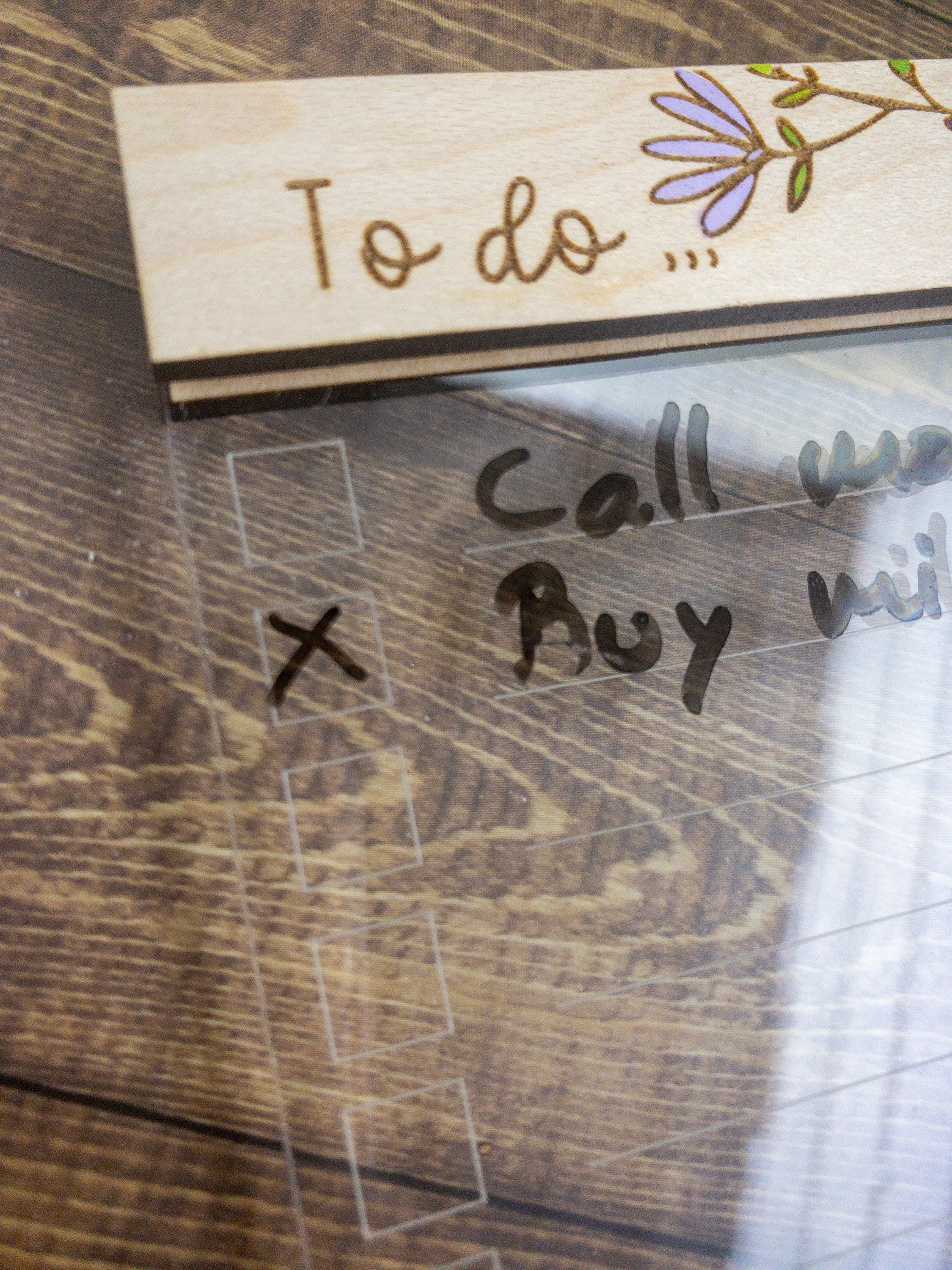 Desk Dry Erase Note Board - Etsy
