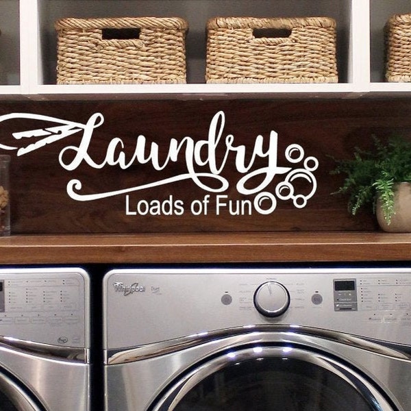 Laundry Door Decal - Etsy