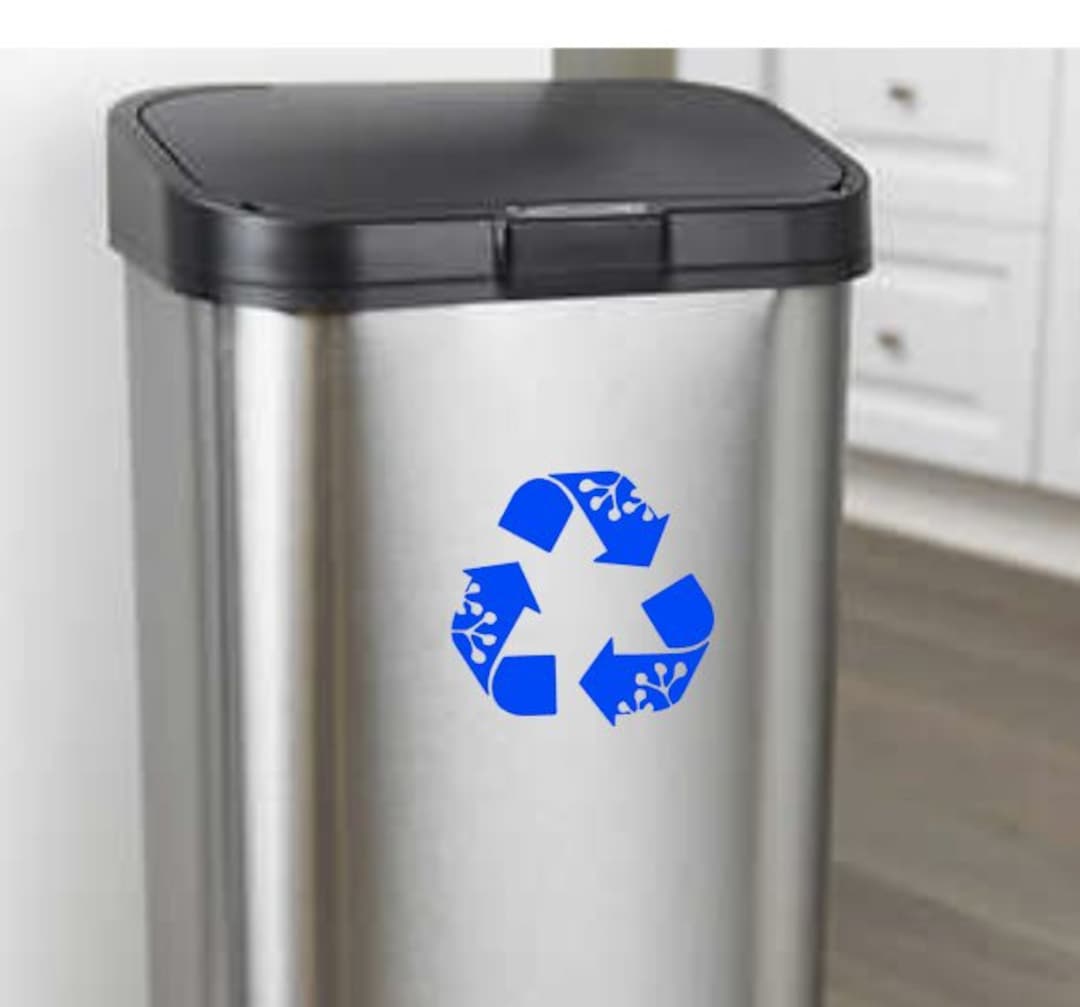 Recycle Bin Vinyl Decal: Trash Sorting Sticker - Etsy