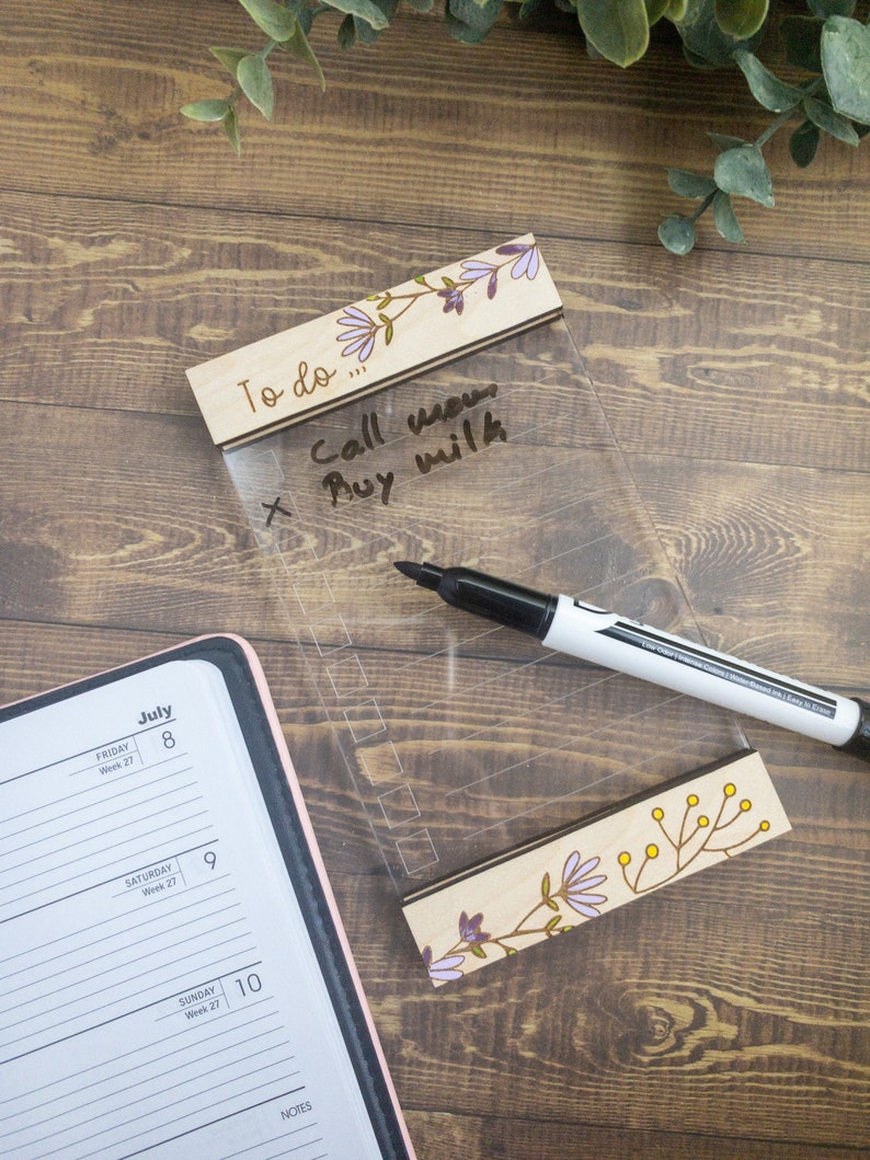 Desk Dry Erase Note Board - Etsy