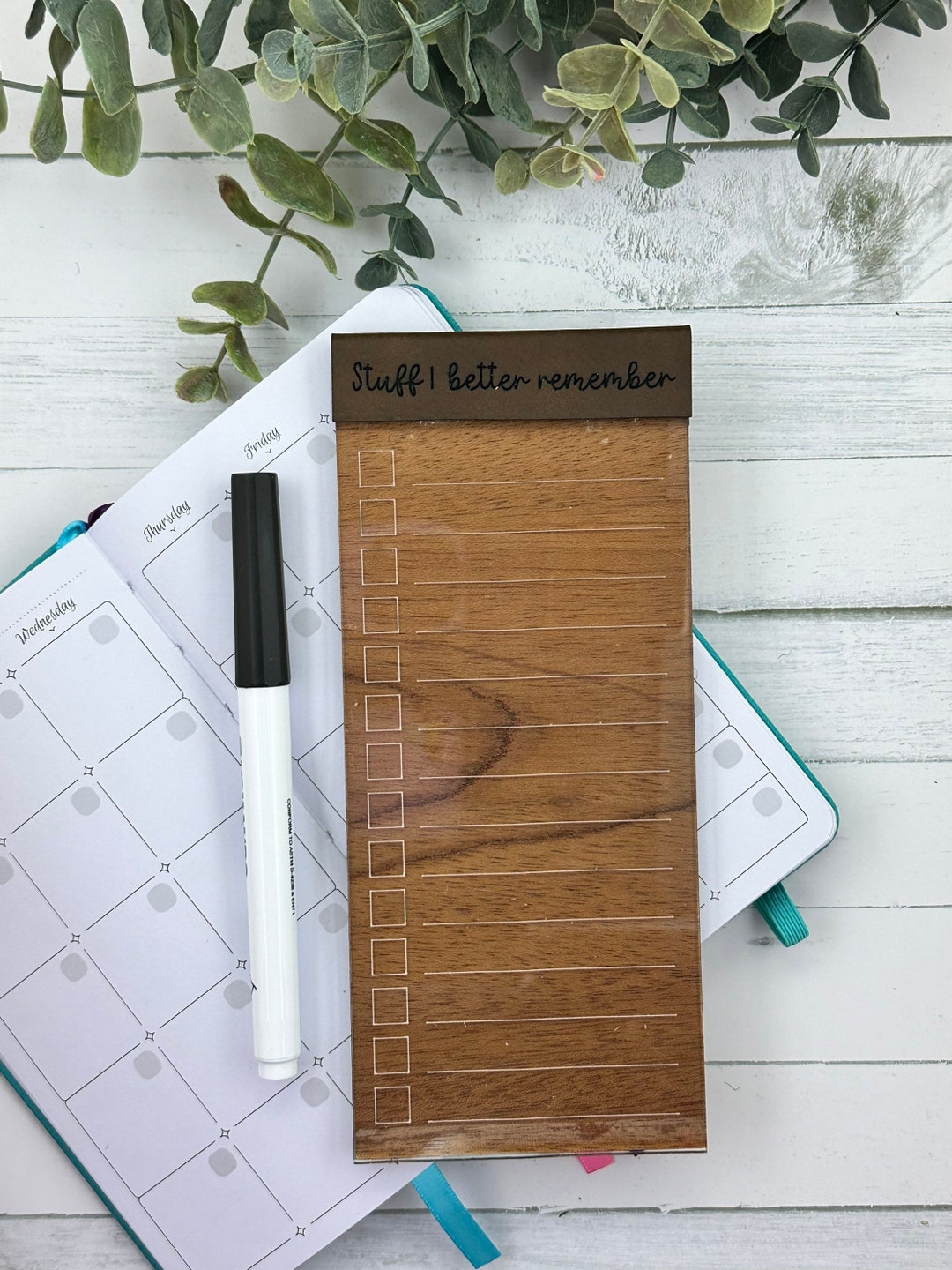 Dry Erase Note Board and to Do List - Etsy