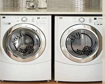Washing Machine / Dryer Decal - Etsy