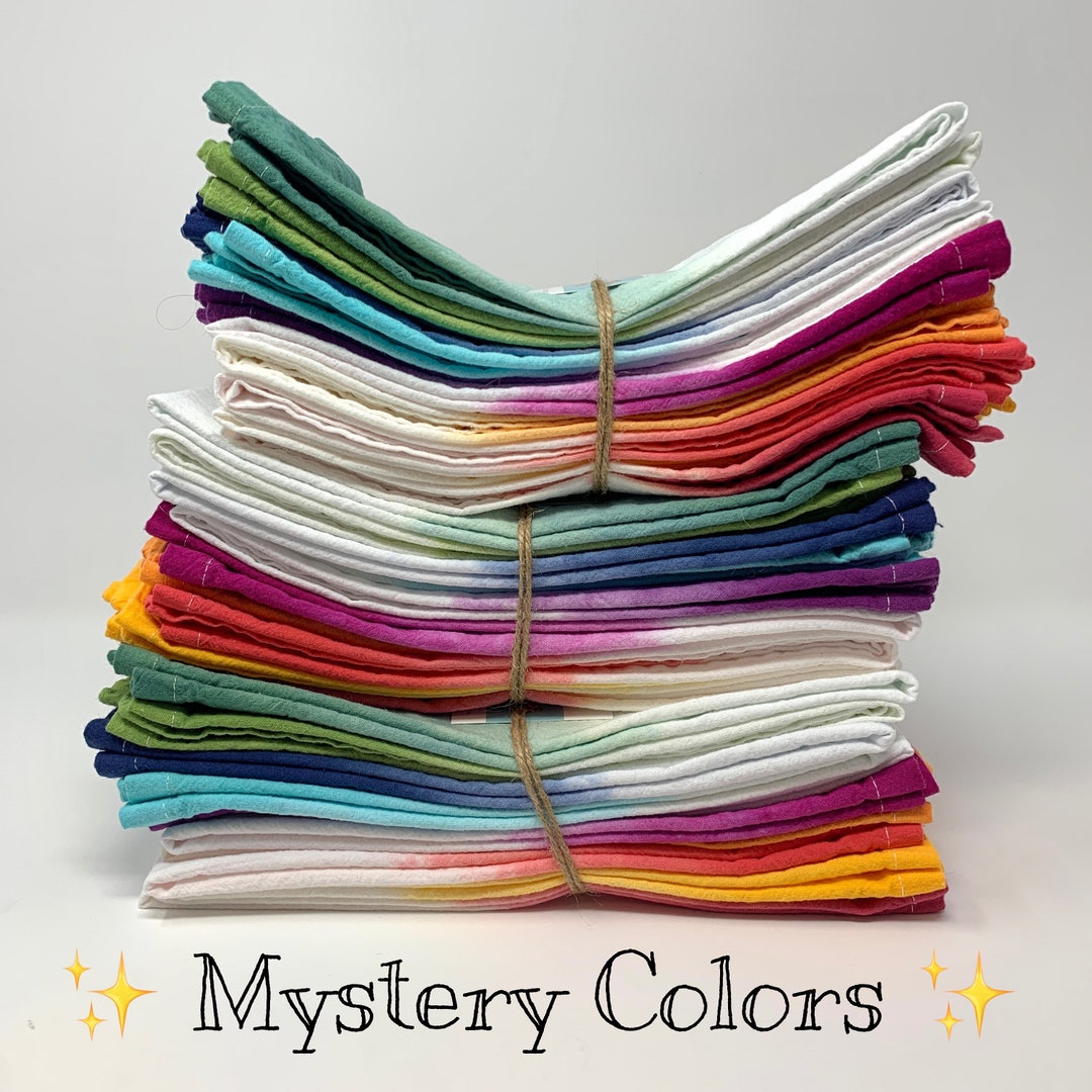 MYSTERY Color Cloth Napkins - Hand Dyed, Ombré Gradient, Dip Dyed ...