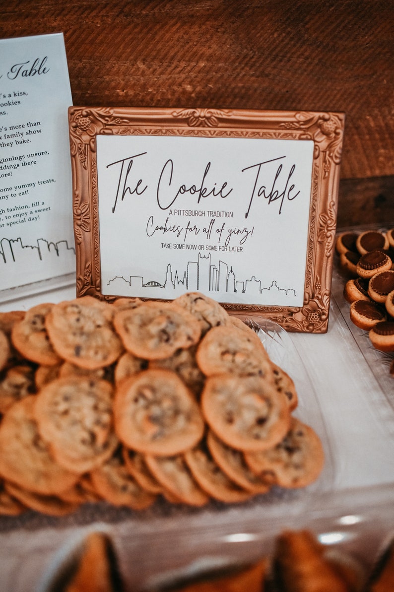 Pittsburgh Cookie Table Sign, Digital Download, 8 X 10 - Etsy