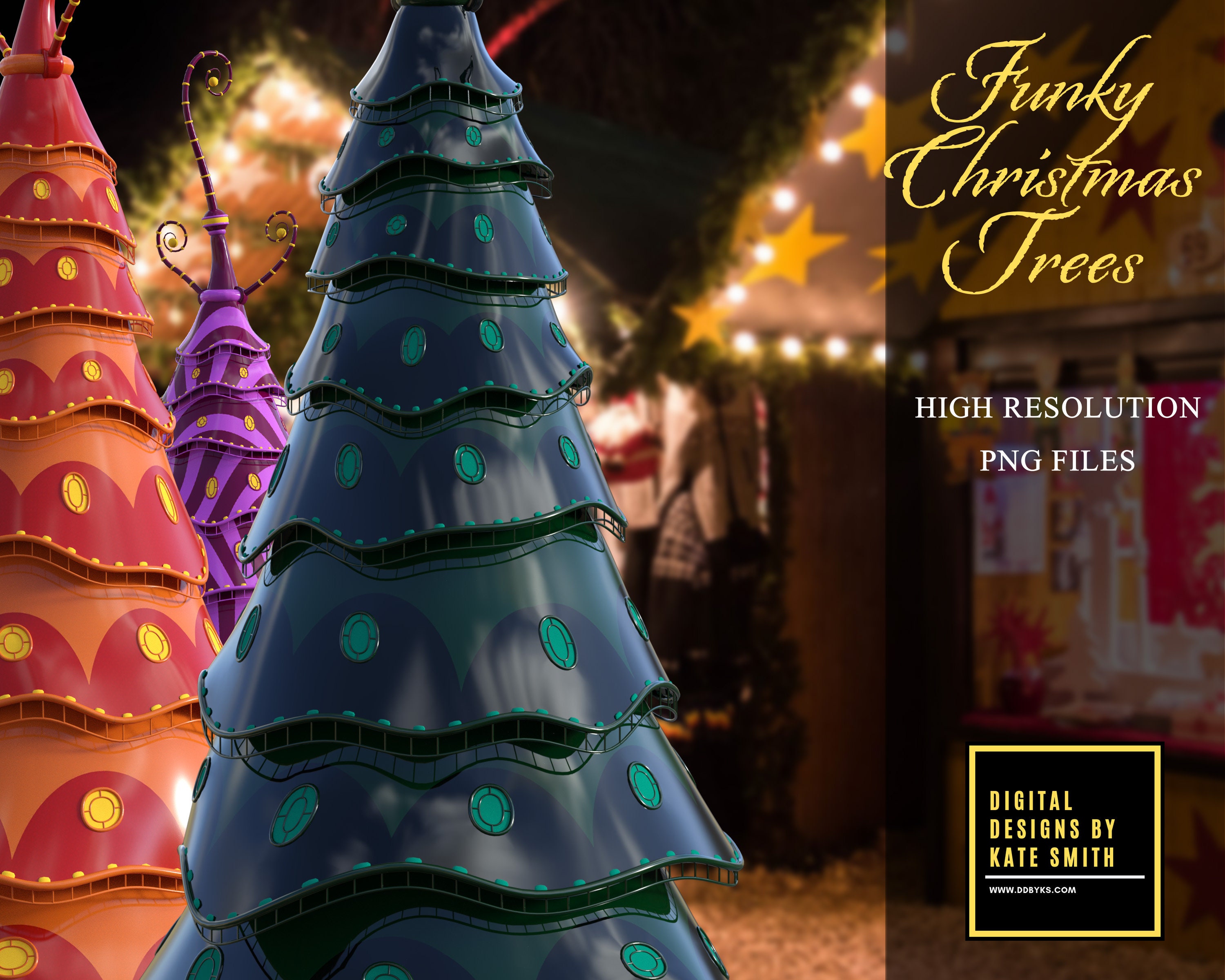 Funky Christmas Tree Overlays Separate PNG Files High | Etsy Funky Christmas Tree Overlays Separate PNG Files High | Etsy