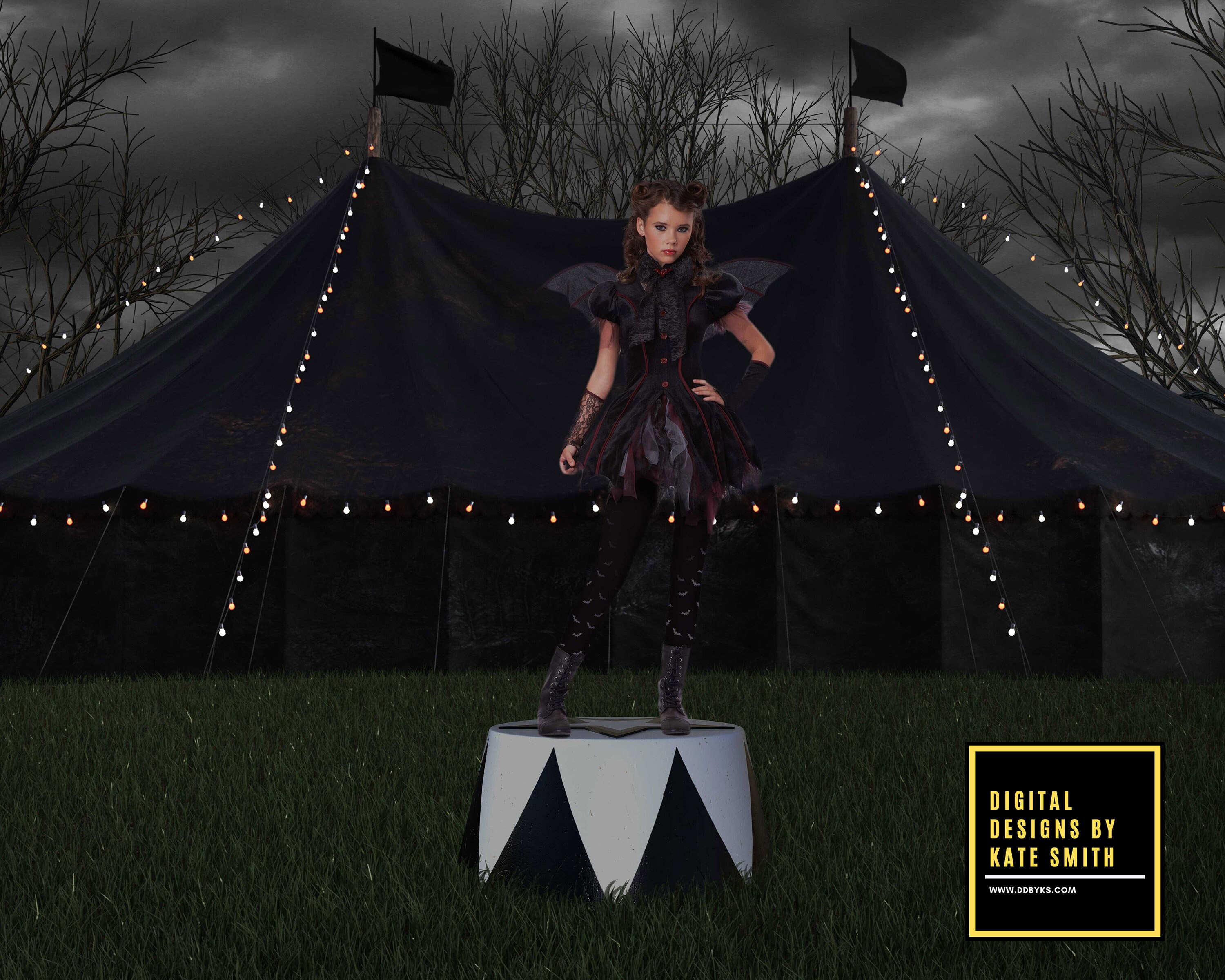 Gothic Circus Digital Backdrop / Background High Resolution | Etsy