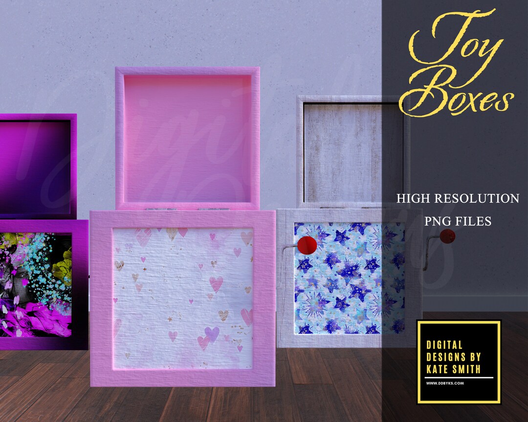 Toy Box Overlays Separate PNG Files High Resolution Instant - Etsy